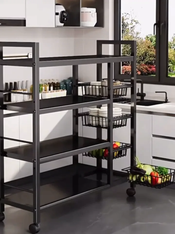 Metal Multipurpose Utility Storage Rack with Wheels